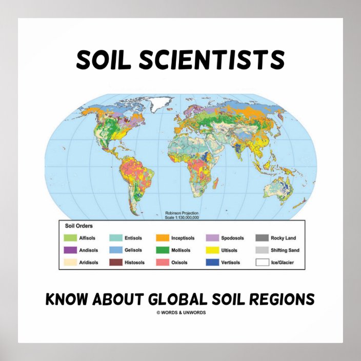 Soil Scientists Know About Global Soil Regions Poster | Zazzle.com.au