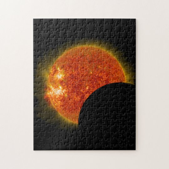 Solar Eclipse in Progress Jigsaw Puzzle | Zazzle.com.au