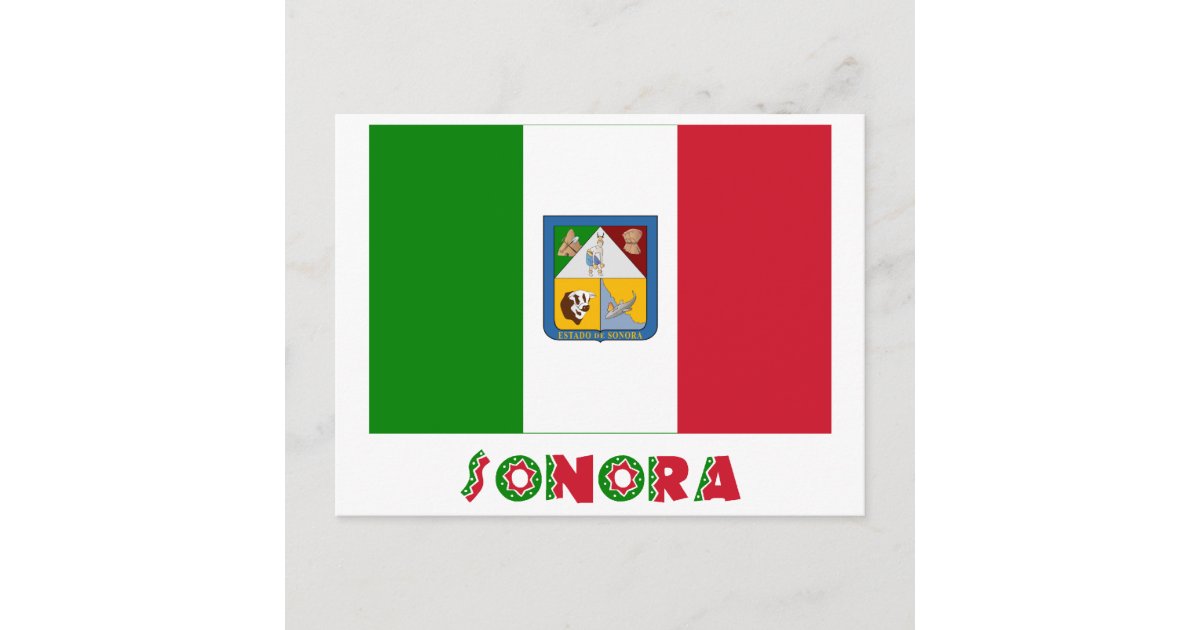 Sonora Unofficial Flag Postcard | Zazzle
