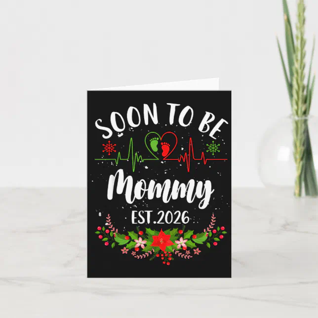 Soon To Be Mummy 2026 First Time Pregnancy Announc Card | Zazzle