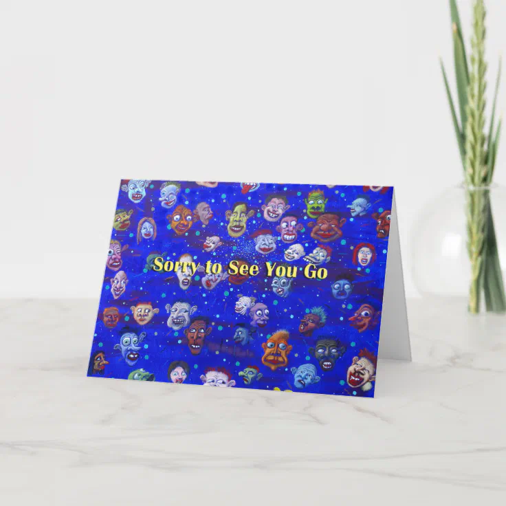 Sorry to See You Go Card | Zazzle