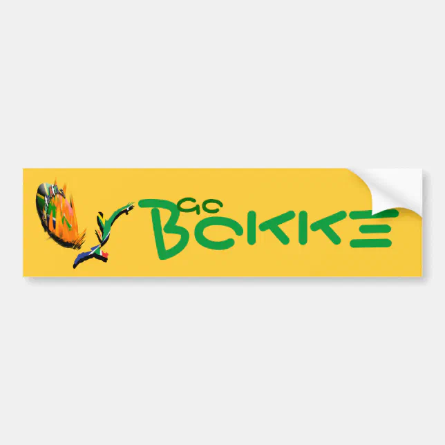 South African rugby supporters "Go Bokke" stickers | Zazzle