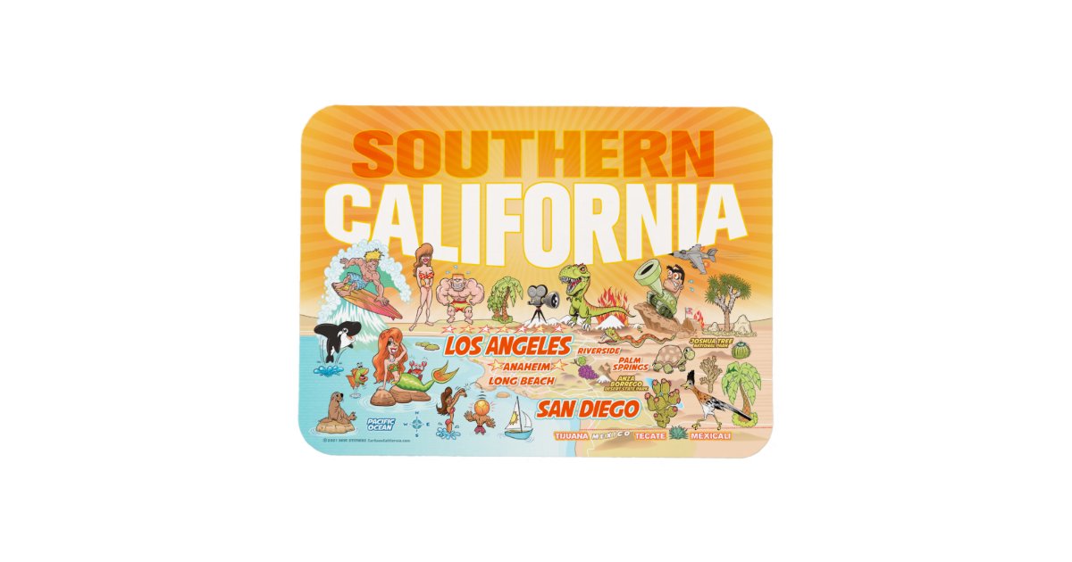 Southern California Magnet | Zazzle
