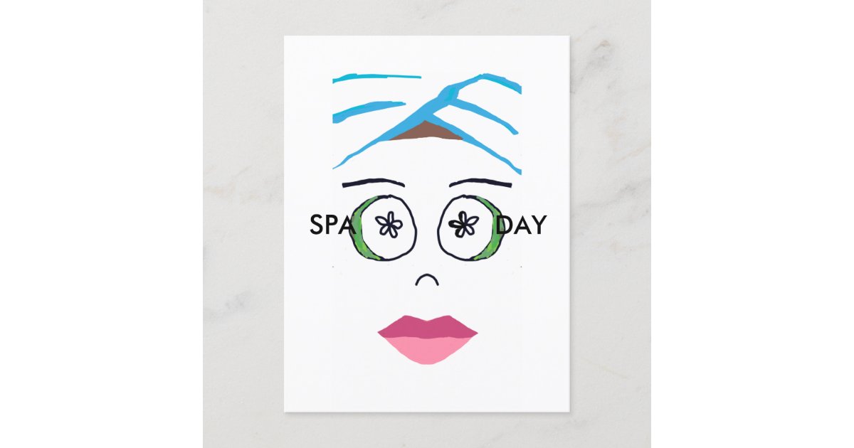 Spa Day postcard | Zazzle