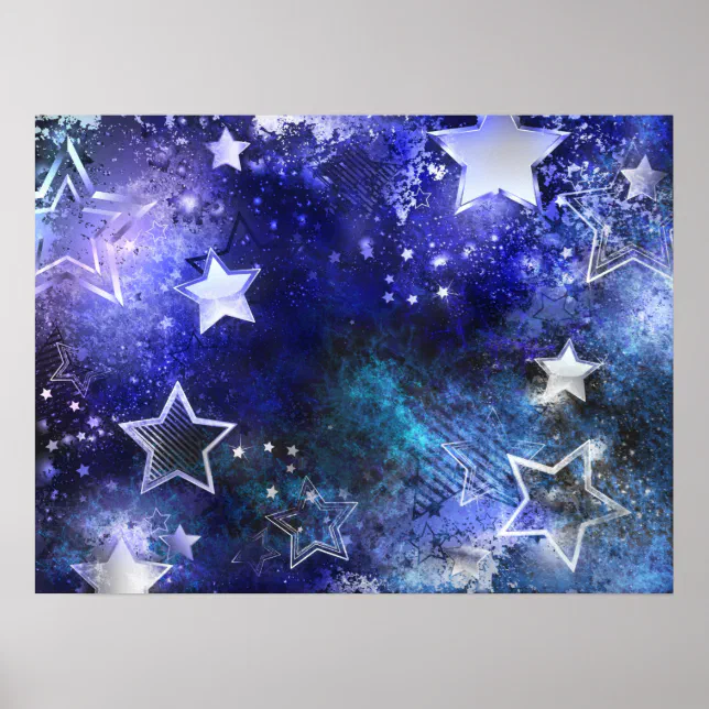 Space Background with Stars Poster | Zazzle
