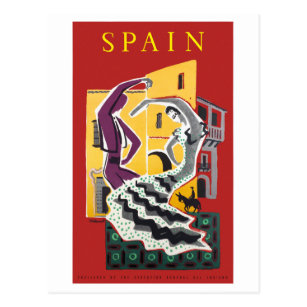 Vintage Spain Travel Poster Postcards | Zazzle AU