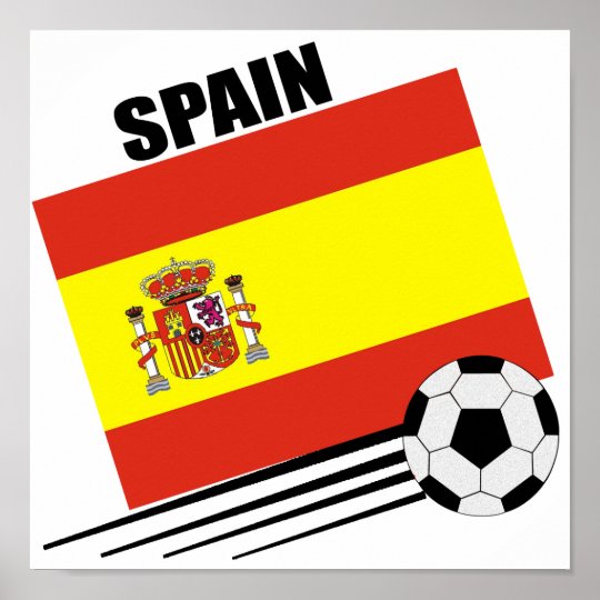 Spanish Soccer Team Poster | Zazzle.com.au