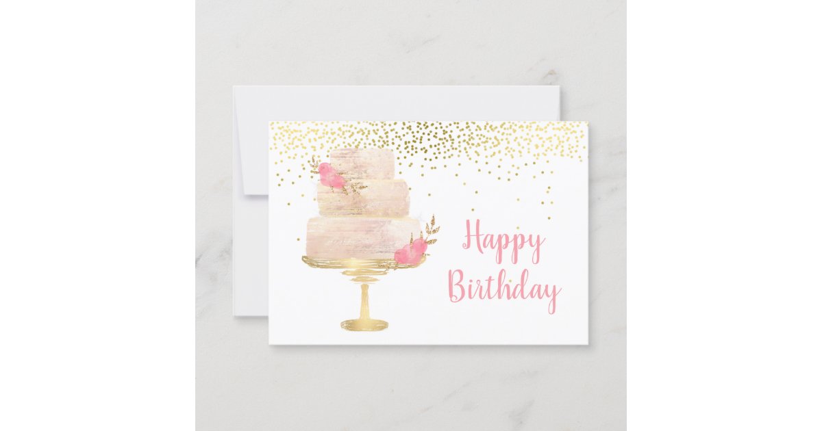 Sparkle Drip Happy Birthday Balloon Greeting Card. | Zazzle