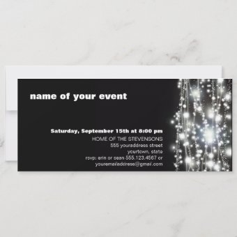 Sparkling Stars Invitation | Zazzle
