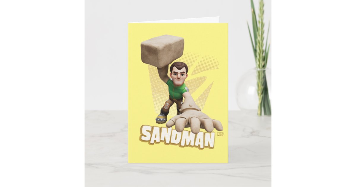 Spidey and his Amazing Friends Sandman Card | Zazzle