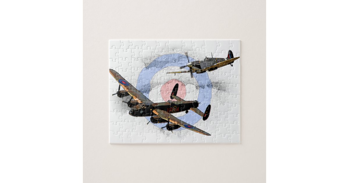 Spitfire and Lancaster Jigsaw Puzzle | Zazzle
