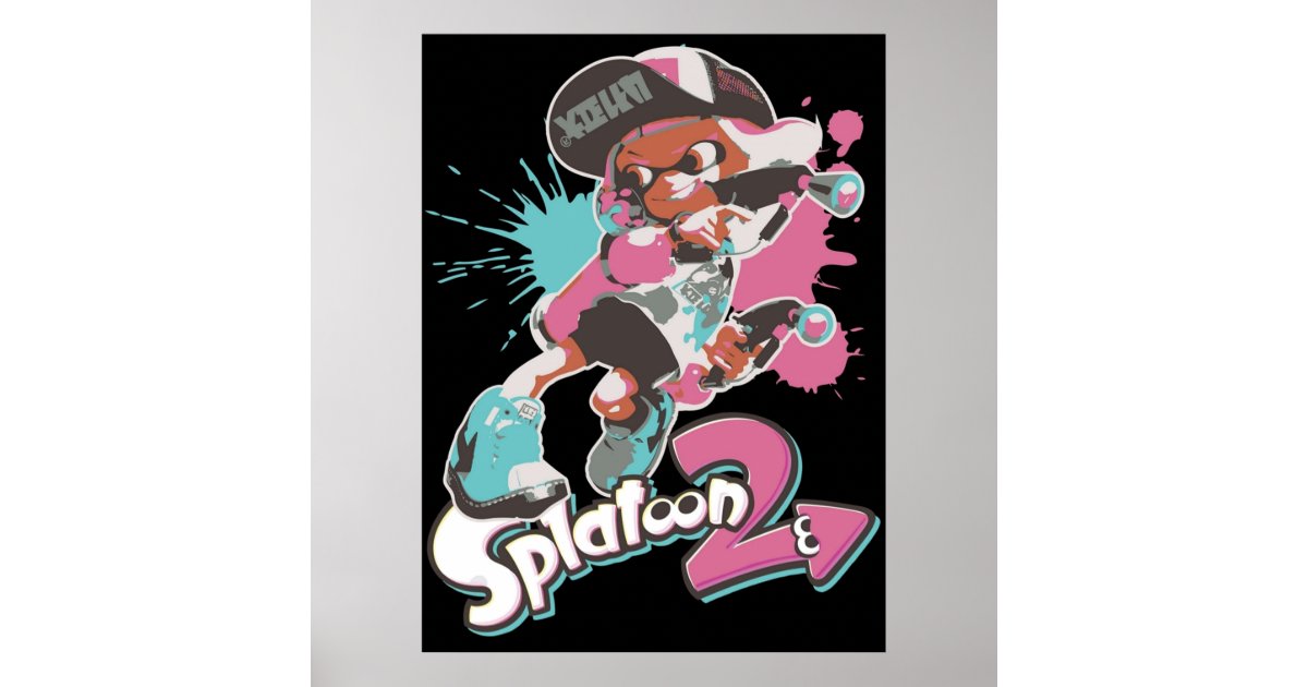 Splatoon 2 Inkling Girl Poster | Zazzle