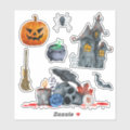 Spooky Halloween themed watercolour hand drawn | Zazzle