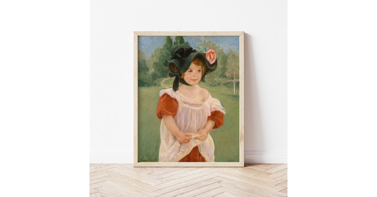 Spring: Margot Standing in a Garden | Mary Cassatt Poster | Zazzle