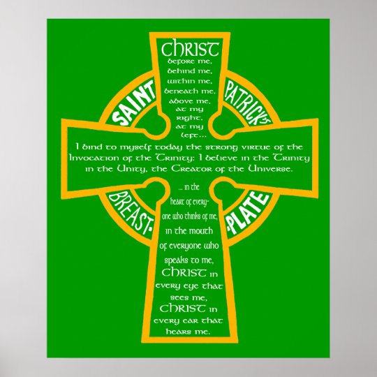St. Patrick's Breastplate Poster | Zazzle.com.au