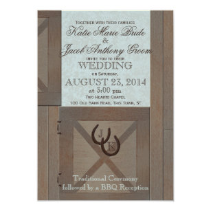 Rustic Barn Door Wedding Invitations | Zazzle.com.au