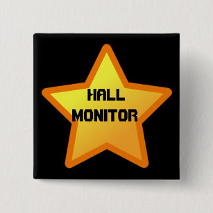 Hall Monitor Badges & Pins | Zazzle AU