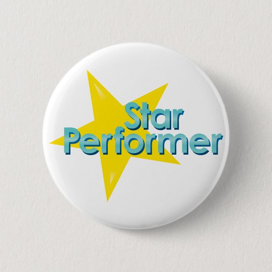 Star Performer 6 Cm Round Badge | Zazzle.com.au