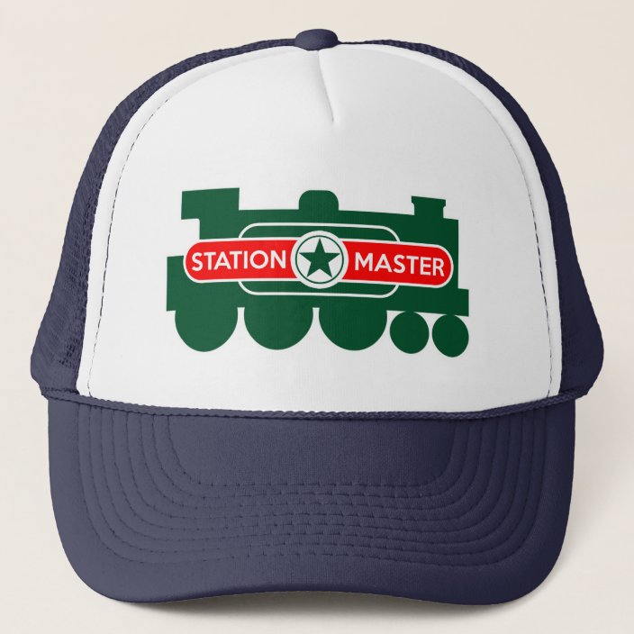 Station Master's Railway Train Trucker Hat | Zazzle.com.au