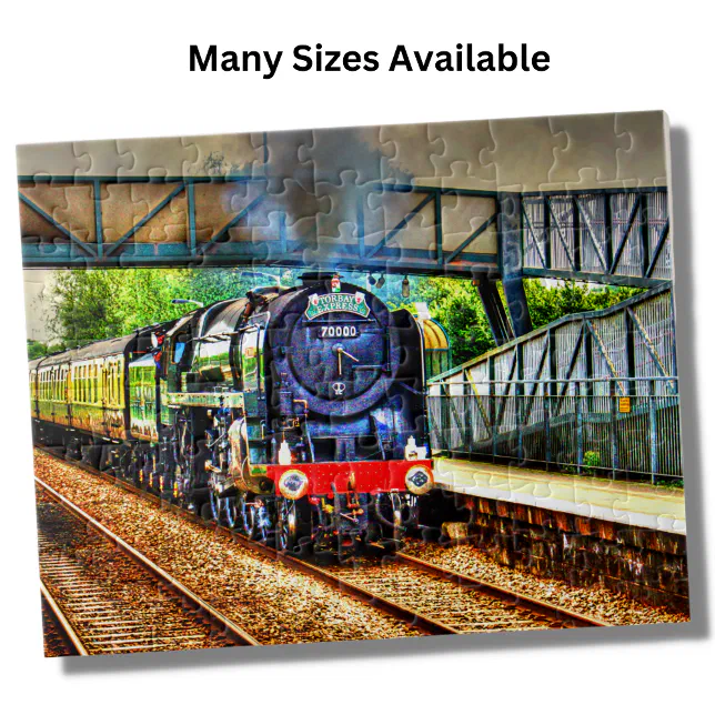 Steam Train Engine Locomotive Railroad Railway Ji Jigsaw Puzzle | Zazzle