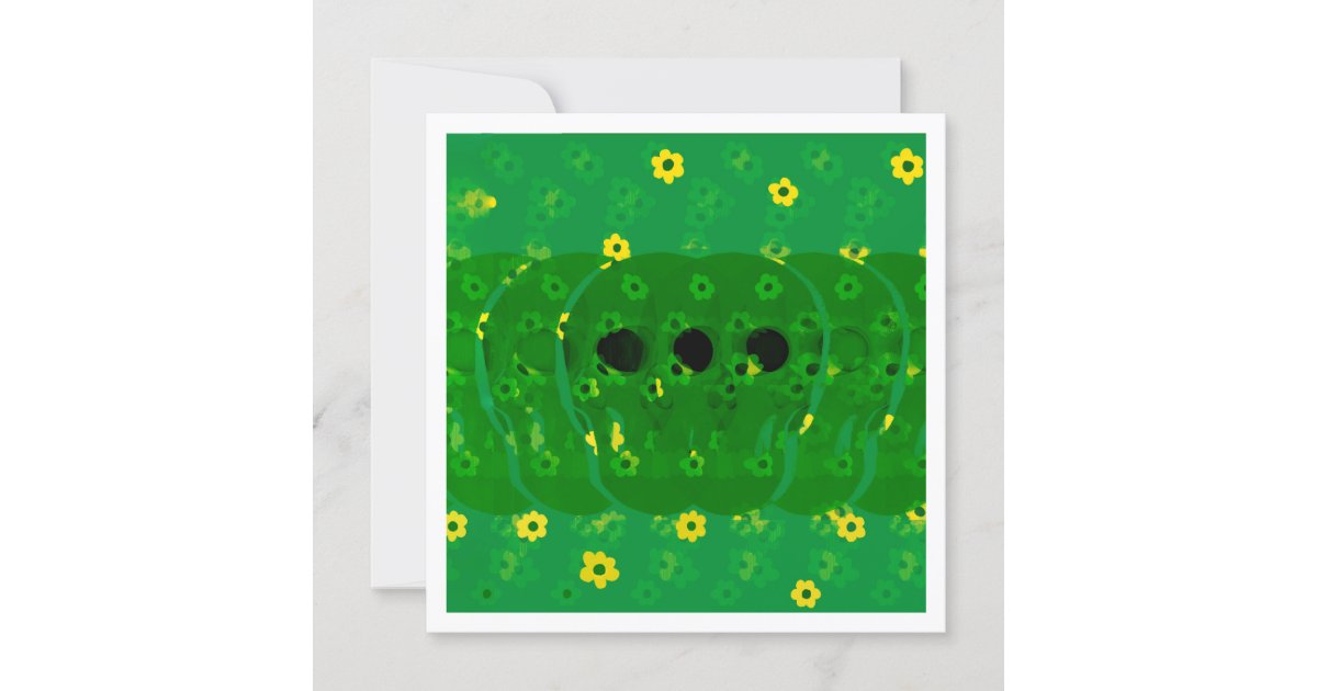 Stereogram 3D hidden skull secret image Invitation | Zazzle