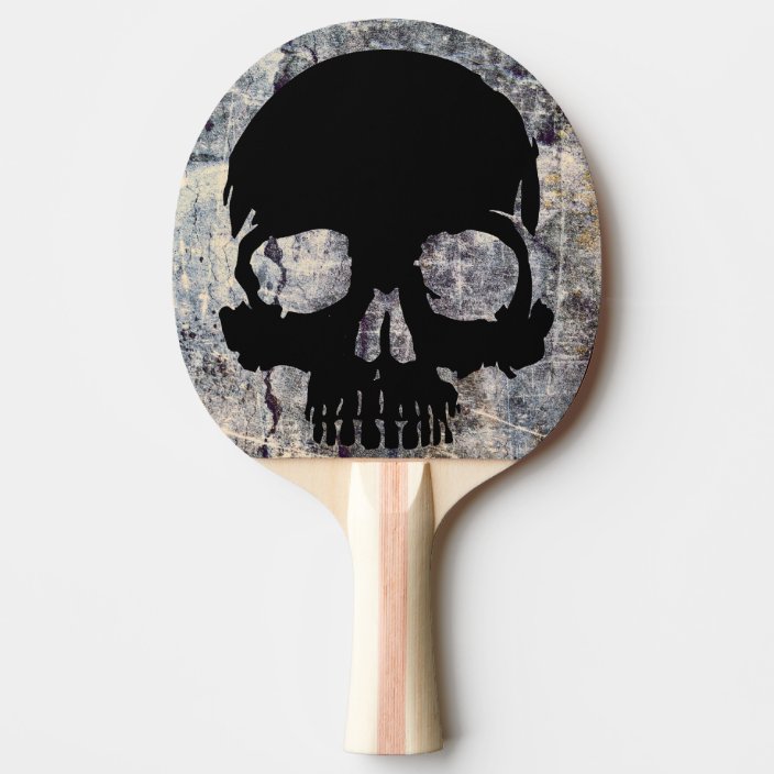 Stone skull ping pong paddle | Zazzle.com.au