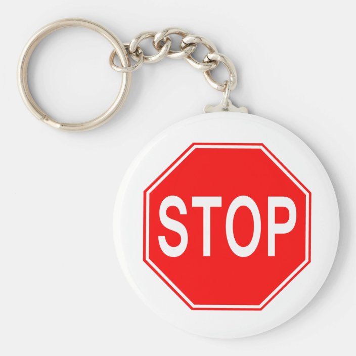 Stop Sign - Keychain | Zazzle.com.au
