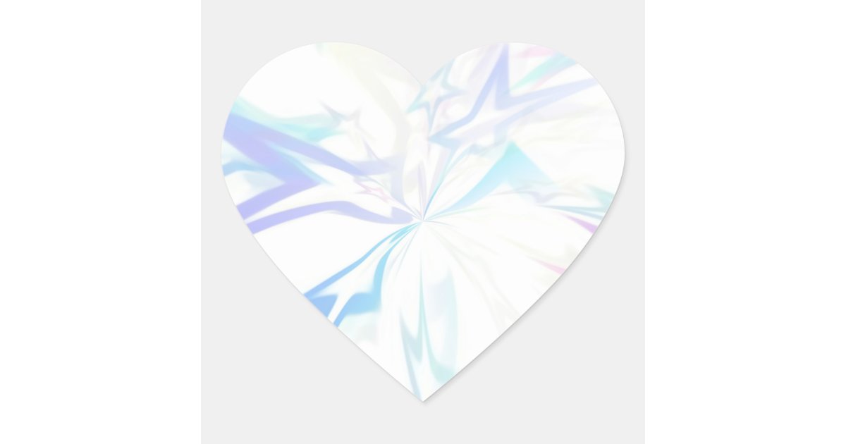 Stretched Stars Heart Sticker | Zazzle
