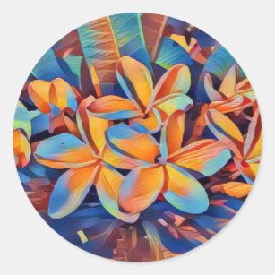 Frangipani Stickers | Zazzle AU