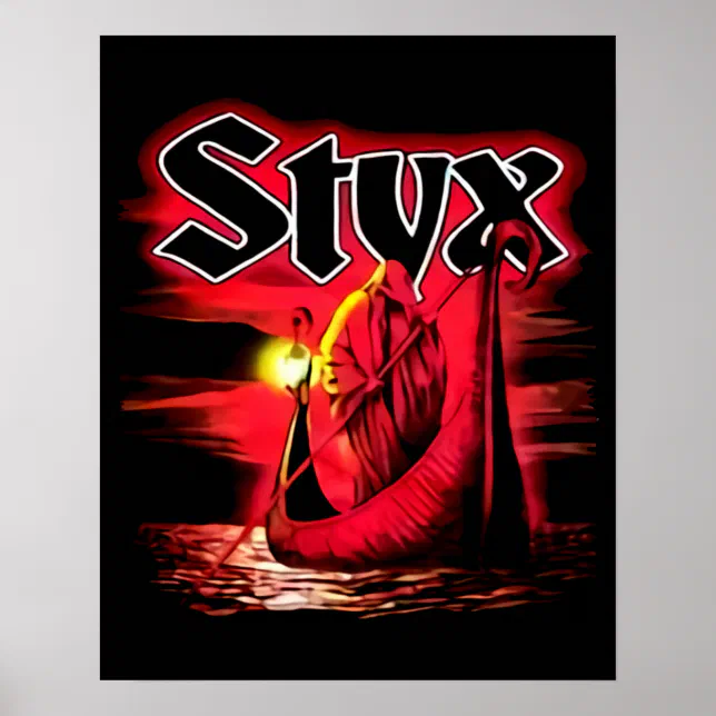 Styx Band Retro Aesthetic Fan Art Design Poster | Zazzle