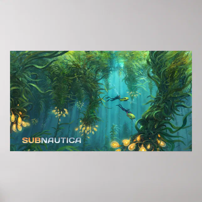 Subnautica Kelp Forest Concept Art Poster | Zazzle