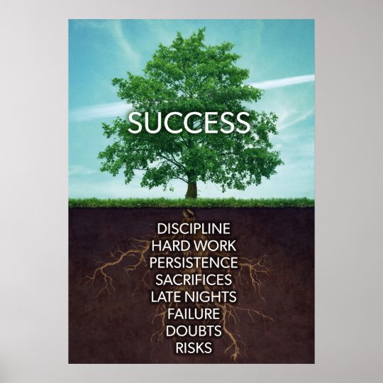 Success Tree Motivational Poster | Zazzle.com.au