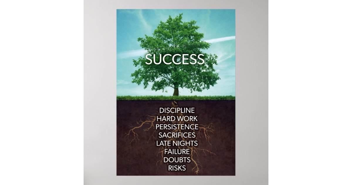 Success Tree Motivational Poster | Zazzle