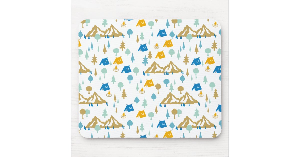 Summer Forest Camping Mouse Pad | Zazzle