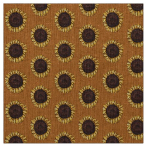 Sunflower Fabric | Zazzle.com.au