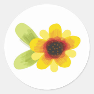 Sunflower Stickers | Zazzle AU