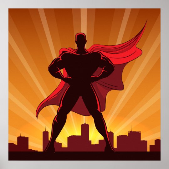 Superhero Poster | Zazzle.com.au