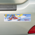 Surf The Bermuda Triangle bumper sticker | Zazzle