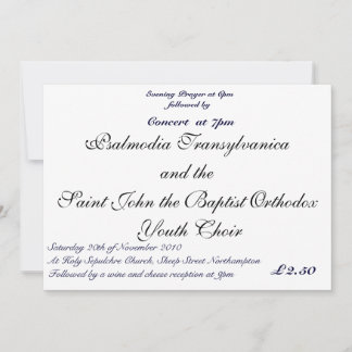 Choir Cards & Invitations | Zazzle.com.au