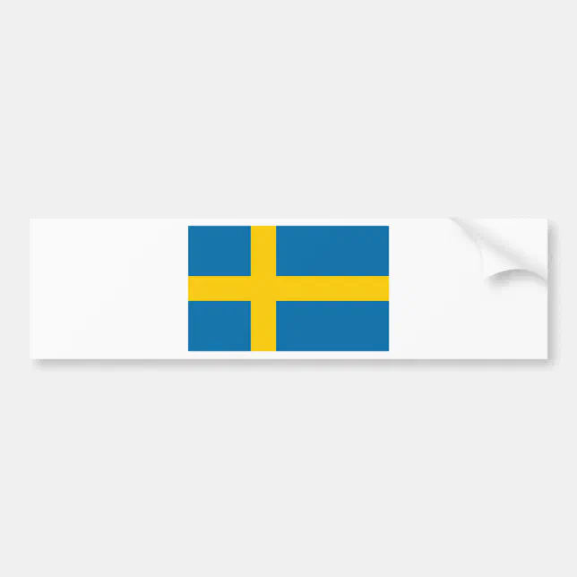 Sveriges Flagga - Flag of Sweden - Swedish Flag Bumper Sticker | Zazzle
