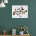 Swallow and Scroll with Accounting Poster | Zazzle