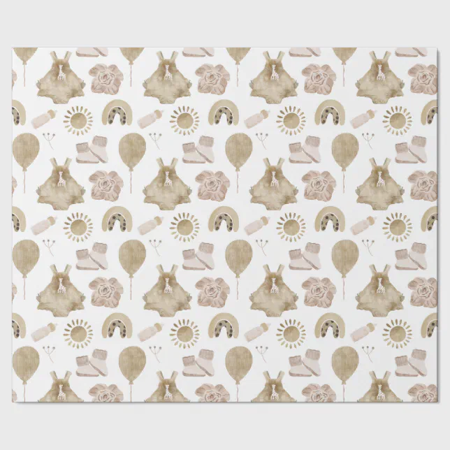 Sweet Giraffe Baby Jumper, Booties, Bottle Wrapping Paper | Zazzle