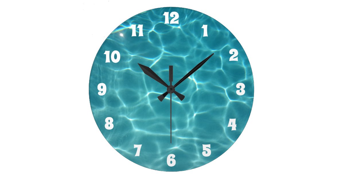Swimming Pool Large Clock | Zazzle.com.au