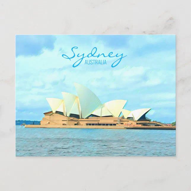 Sydney Opera House Australian travel print Postcard | Zazzle