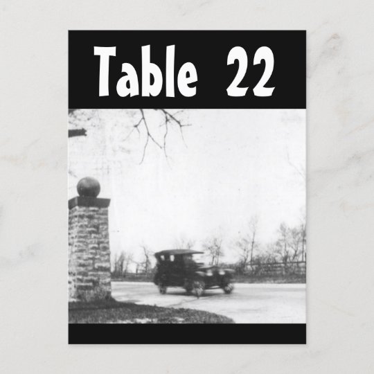 Table Number Roaring Twenties Wedding Receptions Postcard | Zazzle.com.au
