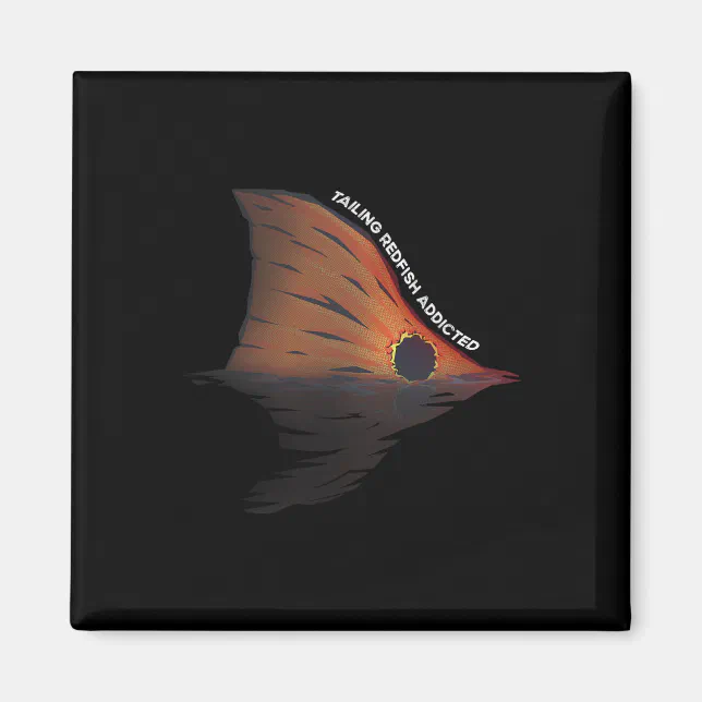 Tailing Redfish Fishing Joke Redfishing Red Drum F Magnet | Zazzle