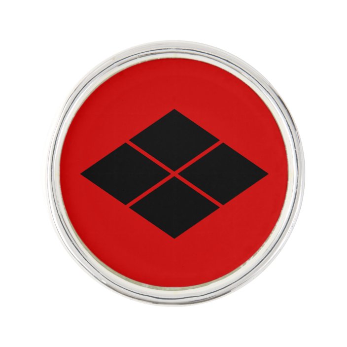 Takeda kamon Japanese samurai clan red Lapel Pin | Zazzle.com.au