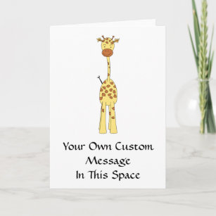 Cartoon Giraffes Cards | Zazzle AU