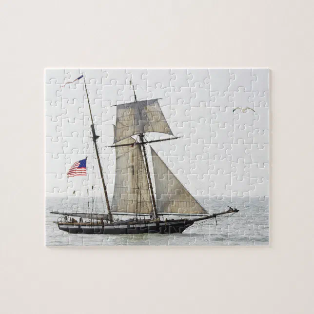 Tall ship Lynx puzzle | Zazzle