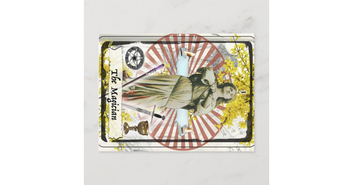 Tarot Card The Magician Postcard | Zazzle